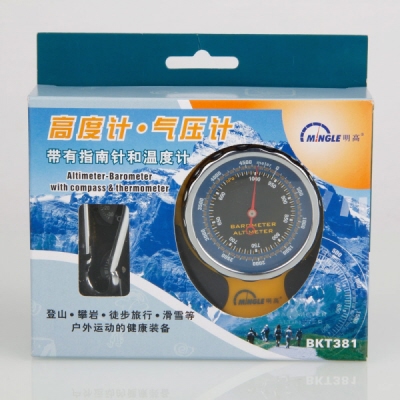 Altimeter-barometer with Compass and Thermometer.